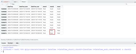 Filter Dataframe Within Datetime Range Tidyverse Posit Community