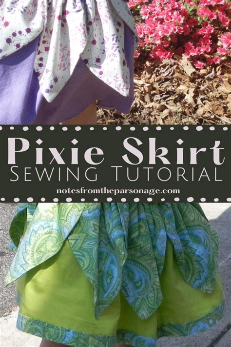 Pixie Skirt Sewing Tutorial Notes From The Parsonage