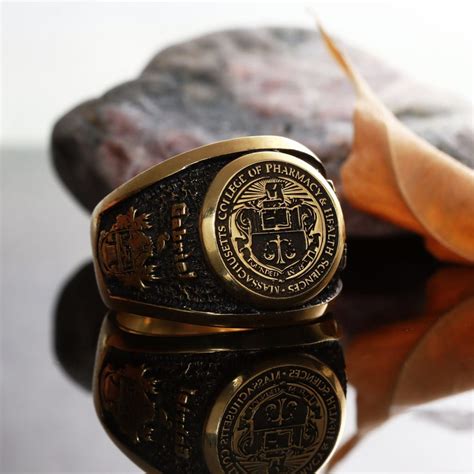 Silver Custom College Class Ring School Ringsignet Ring Graduation