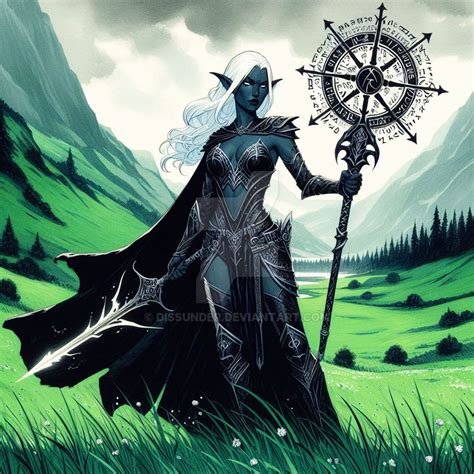 Elf Paladin Lady Paladin Character Art Portrait By Dissunder On Deviantart