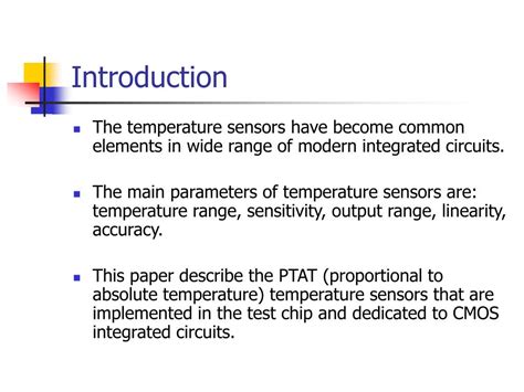 Ppt Parameters Identification Of Embedded Ptat Temperature Sensors