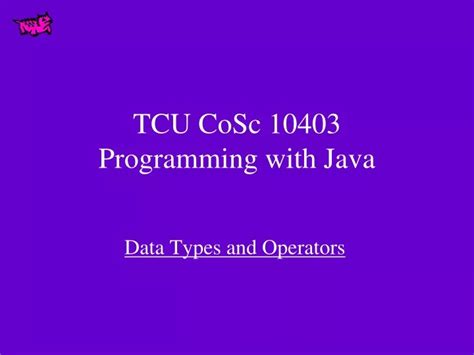 Ppt Java Programming Identifiers And Naming Conventions Powerpoint