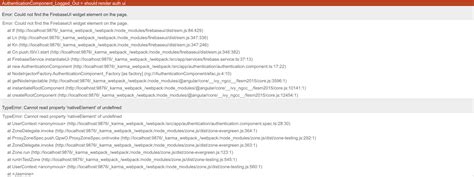 Typescript Failed To Find Firebase Ui Widget On Page Angular Test Environment Stack Overflow