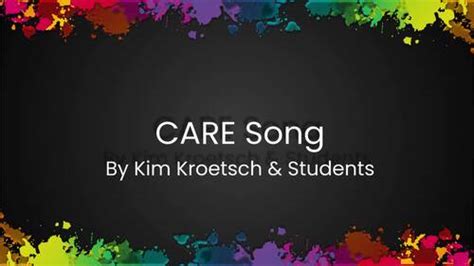 Responsive Classroom Aligned Song And Lyrics Poster Bundle Care Song