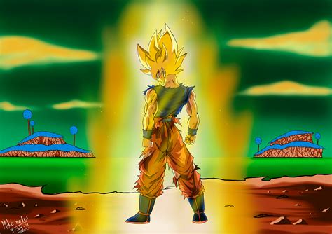 Goku Goes Super Saiyan For The First Time On Behance