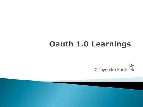 Oauth10 Ppt