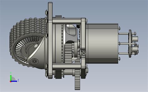 Agv机器人电动卧式转向舵轮驱动轮 Step 模型图纸下载 懒石网