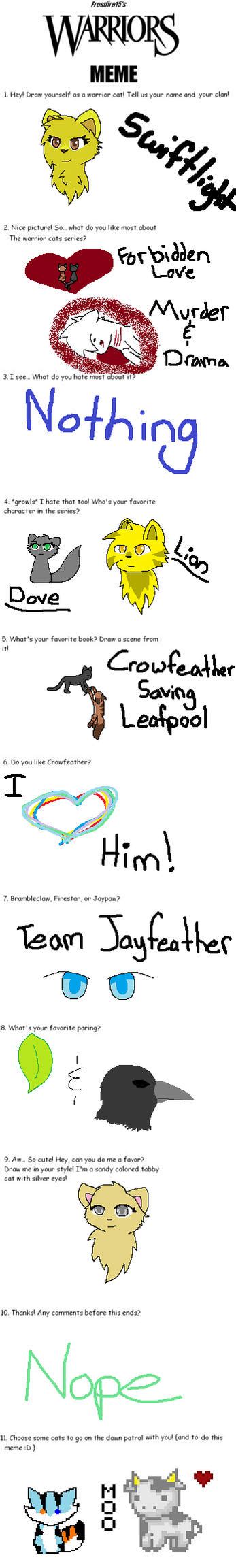 Warriors Meme By Crowxfeatherforever On Deviantart