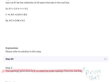 Now Let B Be The Collection Of All Open Intervals In Chegg