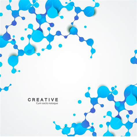 Premium Vector Abstract Molecules Structure With Connect Spherical
