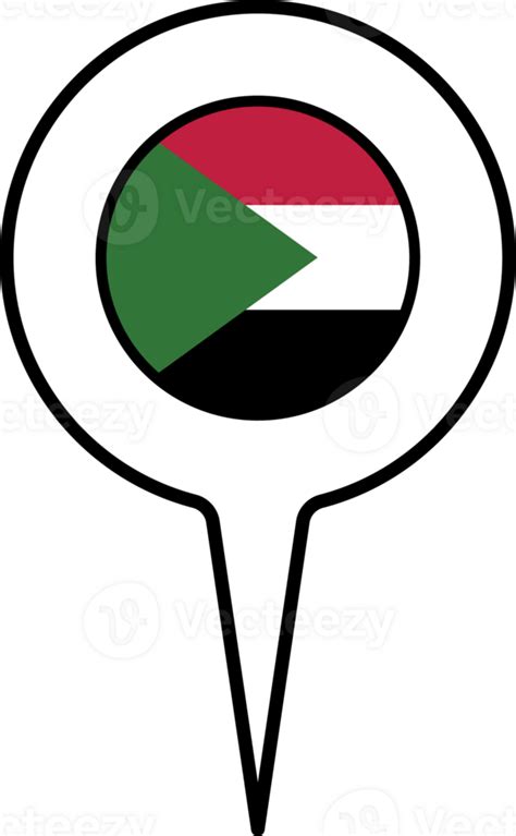 sudan flag map pointer icon 24076545 png