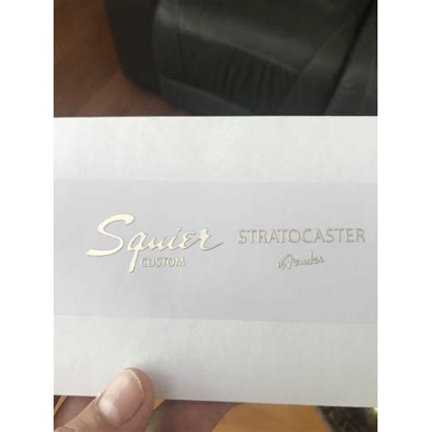 Guitar Decals Restoration Logos Squier Stratocaster Guitar Decal 3d