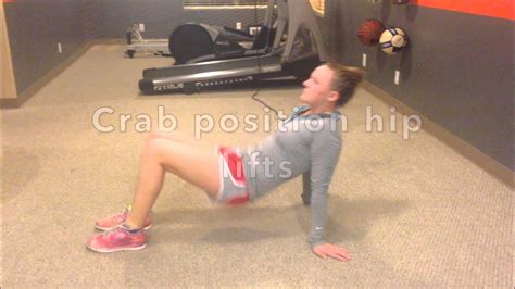 Crab Position Hip Lifts Youtube
