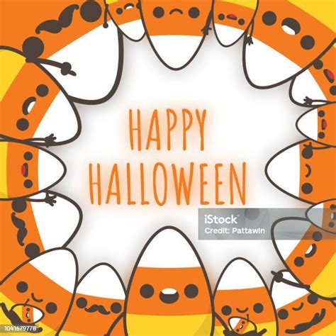 해피 할로윈 귀여운 할로윈 사탕 옥수수 가족 할로윈 사탕 옥수수 만화 캐릭터 세트 흰색 절연 벡터 일러스트입니다 0명에 대한 스톡 벡터 아트 및 기타 이미지 Istock