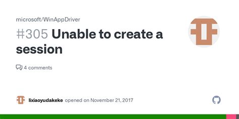 Unable To Create A Session Issue Microsoft WinAppDriver GitHub
