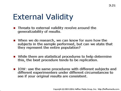 21 External Validity Generalizability Of Results Allpsych