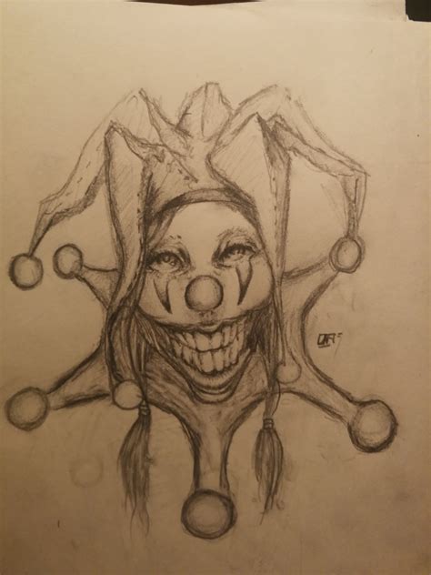 Artstation Female Clown Sketch 01