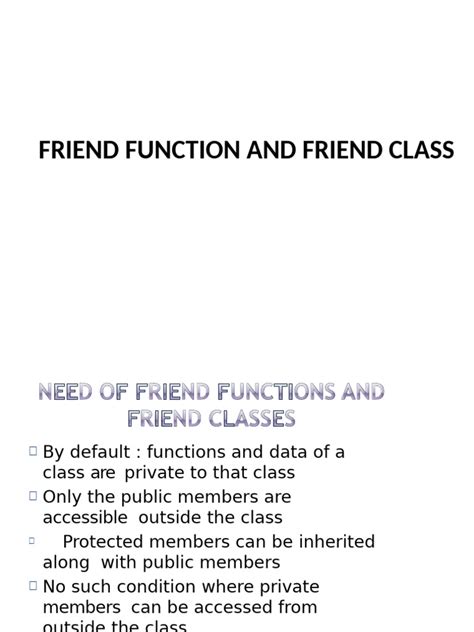 43 Friend Func And Friend Class Pdf Pointer Computer Programming Object Oriented