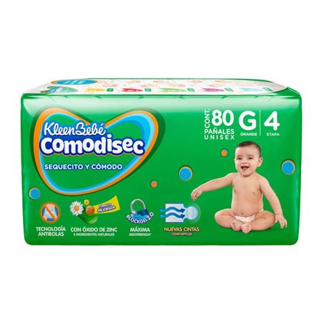 Kleenbebe Pañales Comodisec Gde 80 Pz H E B México