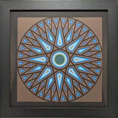 Layered Paper Mariners Compass In Colors The Smell Of Molten