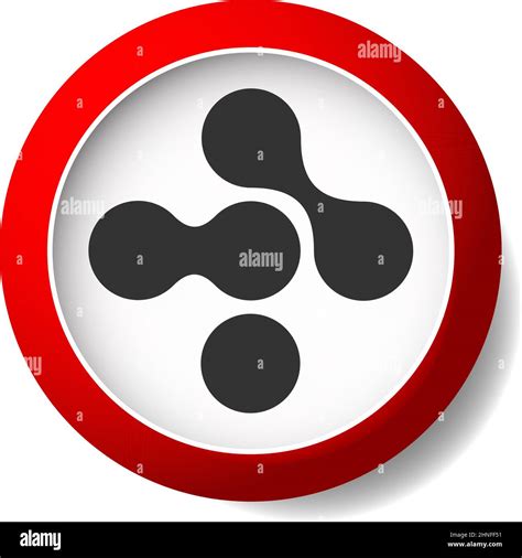 Connected Circles Nodes As Technology Tech Electronics And Connection Icon Symbol Stock
