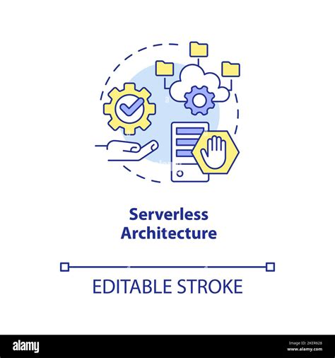 Serverless Architecture Concept Icon Stock Vector Image Art Alamy