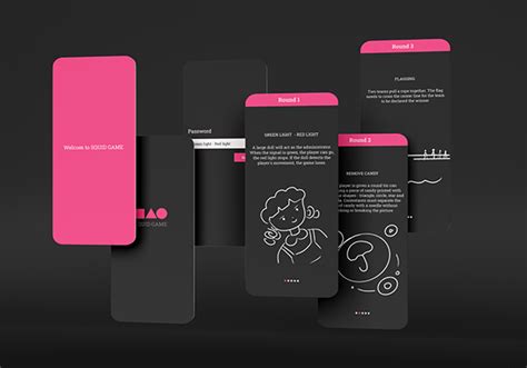 SQUID GAME UI Behance