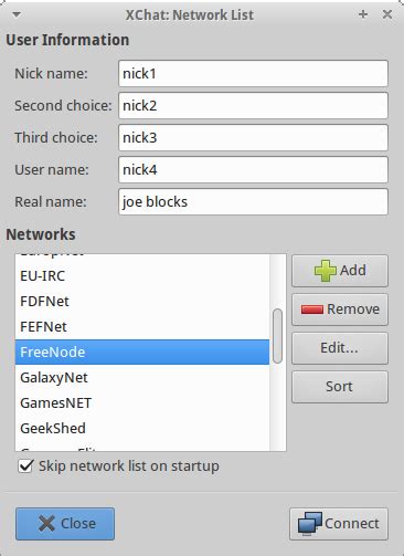 Xchat Setup Devon And Cornwall GNU Linux Users Group