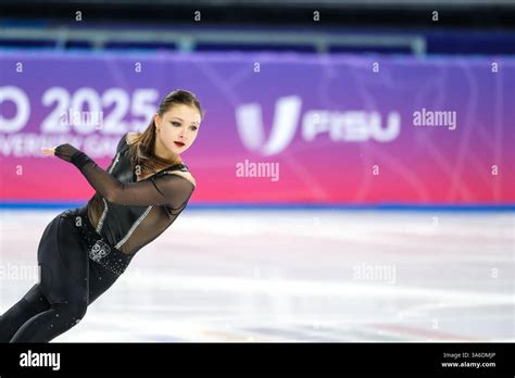 Sofia Samodelkina Of Kazakhstan Seen In Action During The Fisu Games