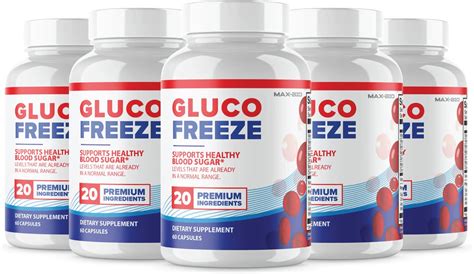 Official 5 Pack Glucofreeze Gluco Freeze Pills Advanced