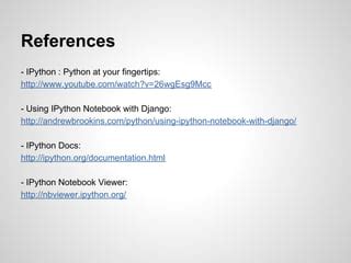 Introduction To IPython Notebook PDF