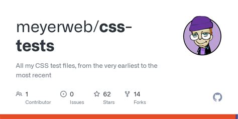 Github Meyerwebcss Tests All My Css Test Files From The Very