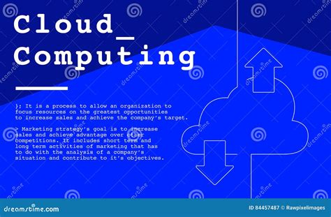 Cloud Computing Network Connection Concept Stock Illustration