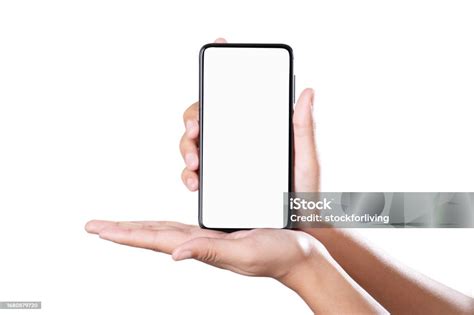 클리핑 경로가 있는 흰색 배경에 격리된 빈 화면 스마트폰 표시 0명에 대한 스톡 사진 및 기타 이미지 0명 Brand Name Smart Phone 공란 Istock