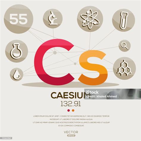Cs The Periodic Table Element Stock Illustration Download Image Now Atom Atomic Mass Built