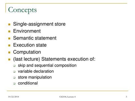 Ppt Programming Language Concepts Cosc 3308 01 Lecture 4 Powerpoint