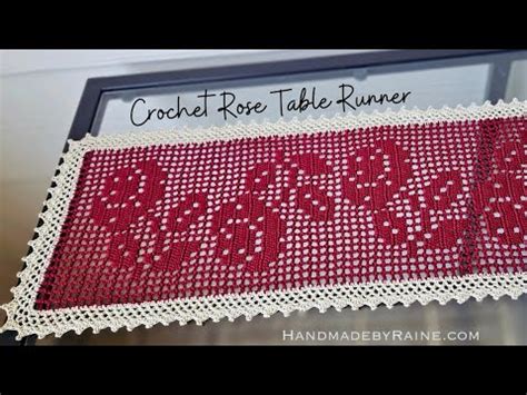 How To Crochet Rose Table Runner🌹 Youtube