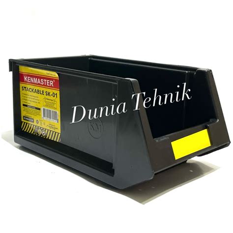 Jual Kenmaster Stackable Kotak Rak Plastik Susun Kotak Penyimpanan Komponen Wadah Part Kecil Rak