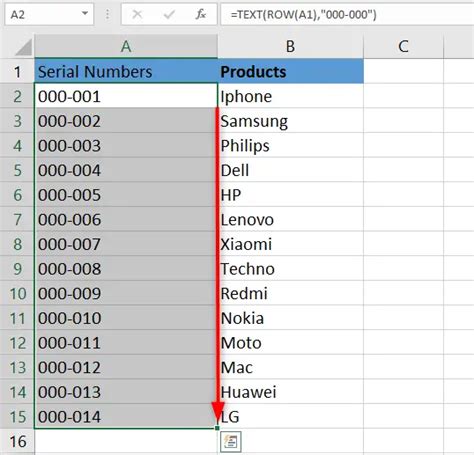 How To Put Serial Number In Excel Using Formula Design Talk