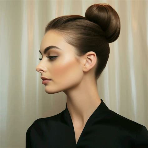Sleek And Polished Ballerina Bun Stock Photo At Vecteezy