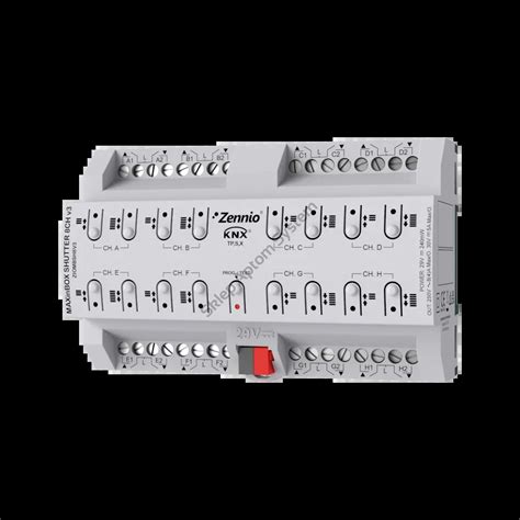 Maxinbox Shutter 8ch V3 Moduł Aktorów Knx 16 Wyjść Przekaźnik 8