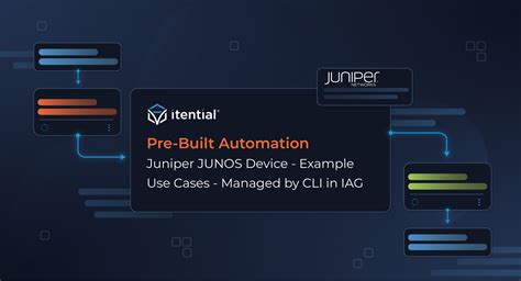 Itential Pre Built Automation Juniper Junos Device Example Use Cases