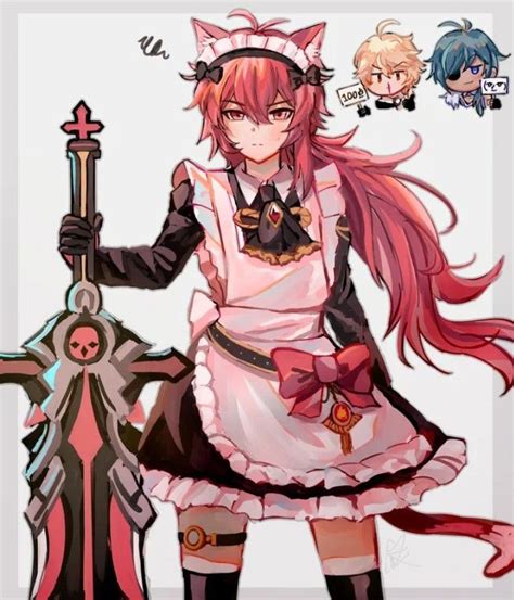 Pin By Li Yang On Genshin Impact Catbabe Maid Anime Characters