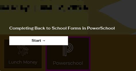 Completing Back To School Forms In Powerschool