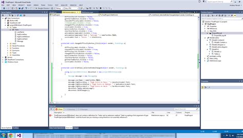 C Finalprojectprojectdbentities1 Does Not Contain A Definition For Table Stack Overflow