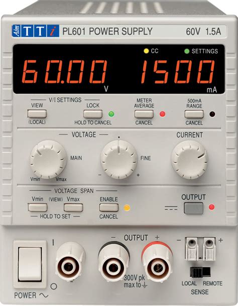 Tti Pl601 Single Precision Dc Bench Power Supplies 0 60v0 15a