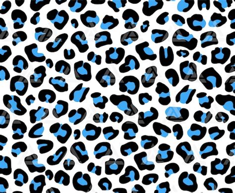 Light Blue Cheetah Print