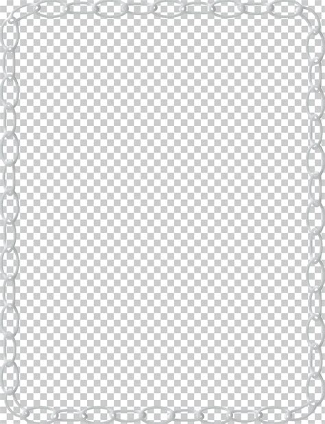 Borders And Frames Chain Frames Png Clipart Area Bicycle Chains Black Black And White Body