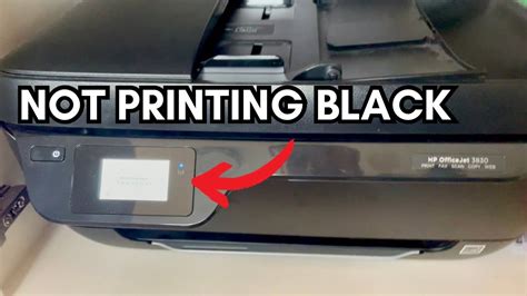 HP Printer Black Ink Not Printing SOLVED YouTube