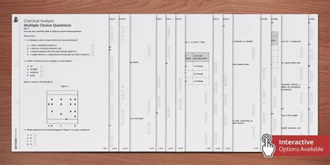 Chemical Analysis MCQs AQA GCSE Chemistry Beyond